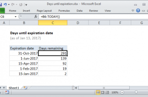 Calculate expiration date - Excel formula | Exceljet